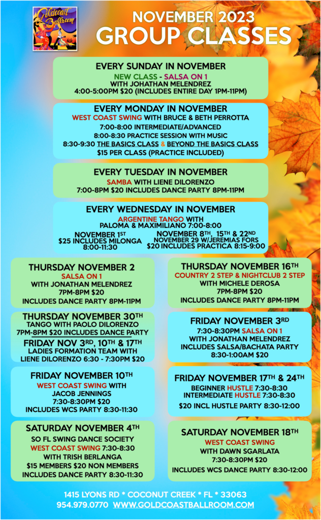 Goldcoast Ballroom & Event Center | November 2023 Schedule at Goldcoast ...